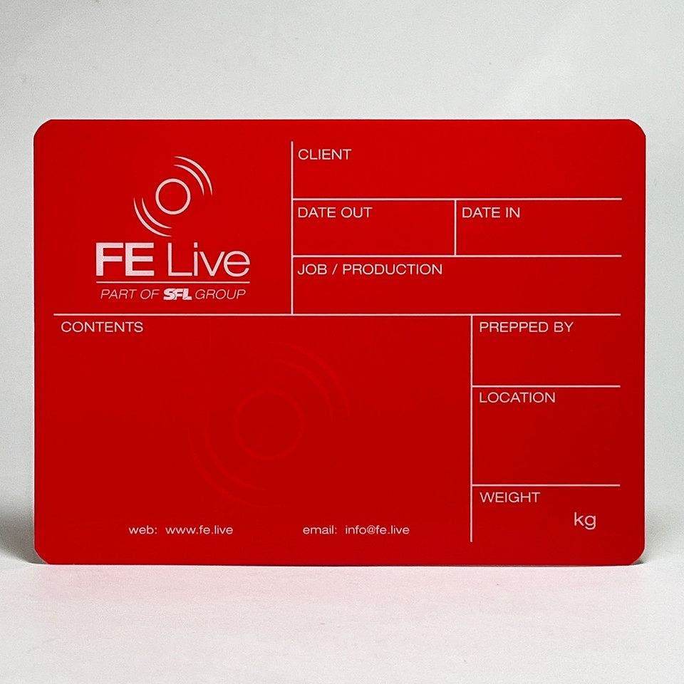 Custom Road Case Labels - Monkey Wrench Productions