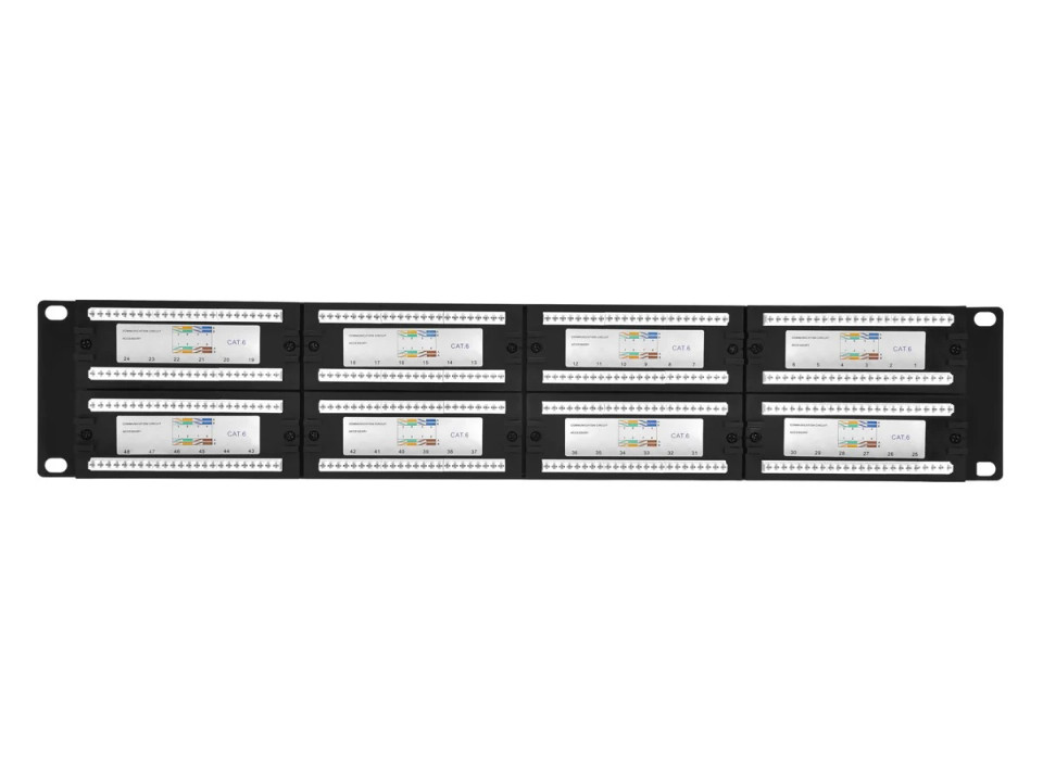 CAT6 Patch Panel 48-Port 110 Type - Monkey Wrench Productions