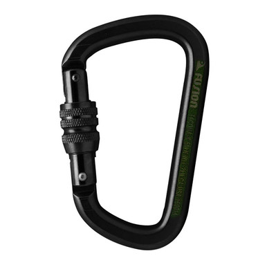 Fusion FP-9005 Tacoma Screw Lock Steel Carabiner, Black - Monkey Wrench ...