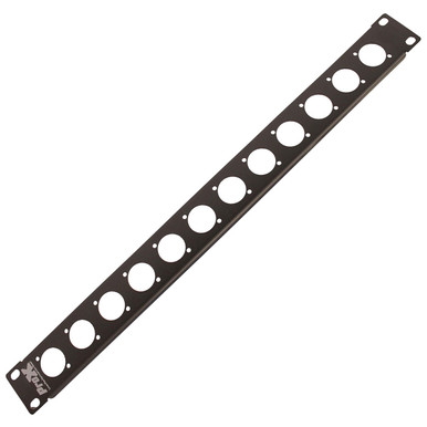 ProX 1U Rack Panel Punched for 12 XLR, SpeakOn or powerCON compatible ...