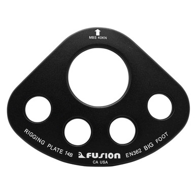 Fusion FP-8144-2 Big Foot Large 5 Hole Rigging Plate, Black - Monkey ...