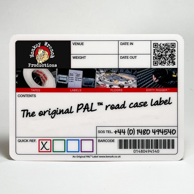 Custom Road Case Labels - Monkey Wrench Productions