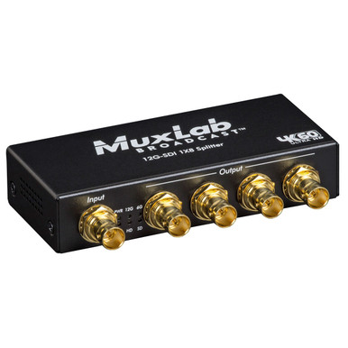 MuxLab 12G-SDI 1x8 Splitter (4K/60)