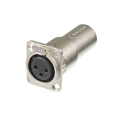 Neutrik NA3FDM 3-Pin XLR Female to 3-Pin XLR Male Chassis Feedthrough ...