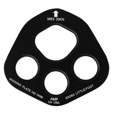 Fusion FP-8144-3 Little Foot Rigging Plate, Black - Monkey Wrench ...