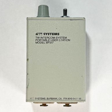 RTS BP-317 Single Channel Beltpack - Monkey Wrench Productions