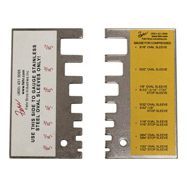 Go/No Go Gauge for 1/16 thru 3/8 fittings - Monkey Wrench Productions
