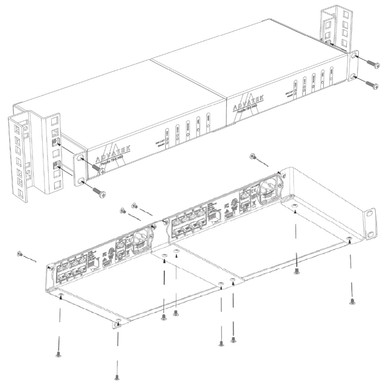 Advatek 19" Data Rack Mount Kit for two T8-S - Monkey Wrench Productions