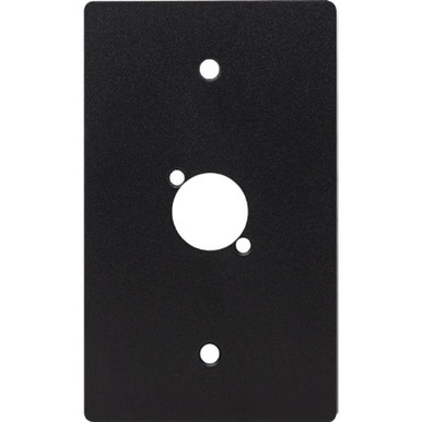 JSI Receptacle Plate 1-Gang w/ 1 XLR module and labeling, Black ...