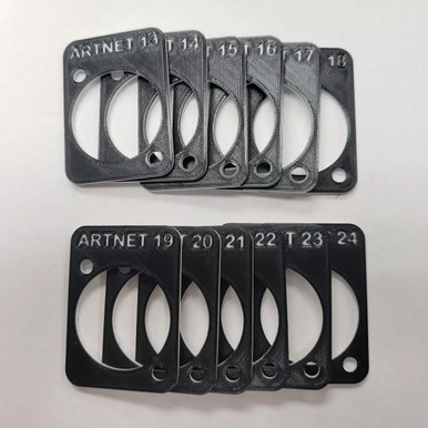 Rack Panel Labels "ArtNet" 13-24 - Monkey Wrench Productions