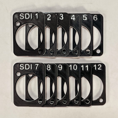Rack Panel Labels "SDI" 1-12 - Monkey Wrench Productions
