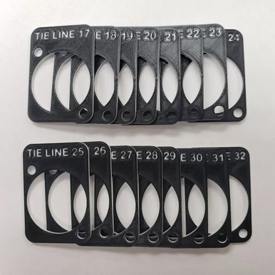 Rack Panel Labels "Tie Line" 17-32 - Monkey Wrench Productions