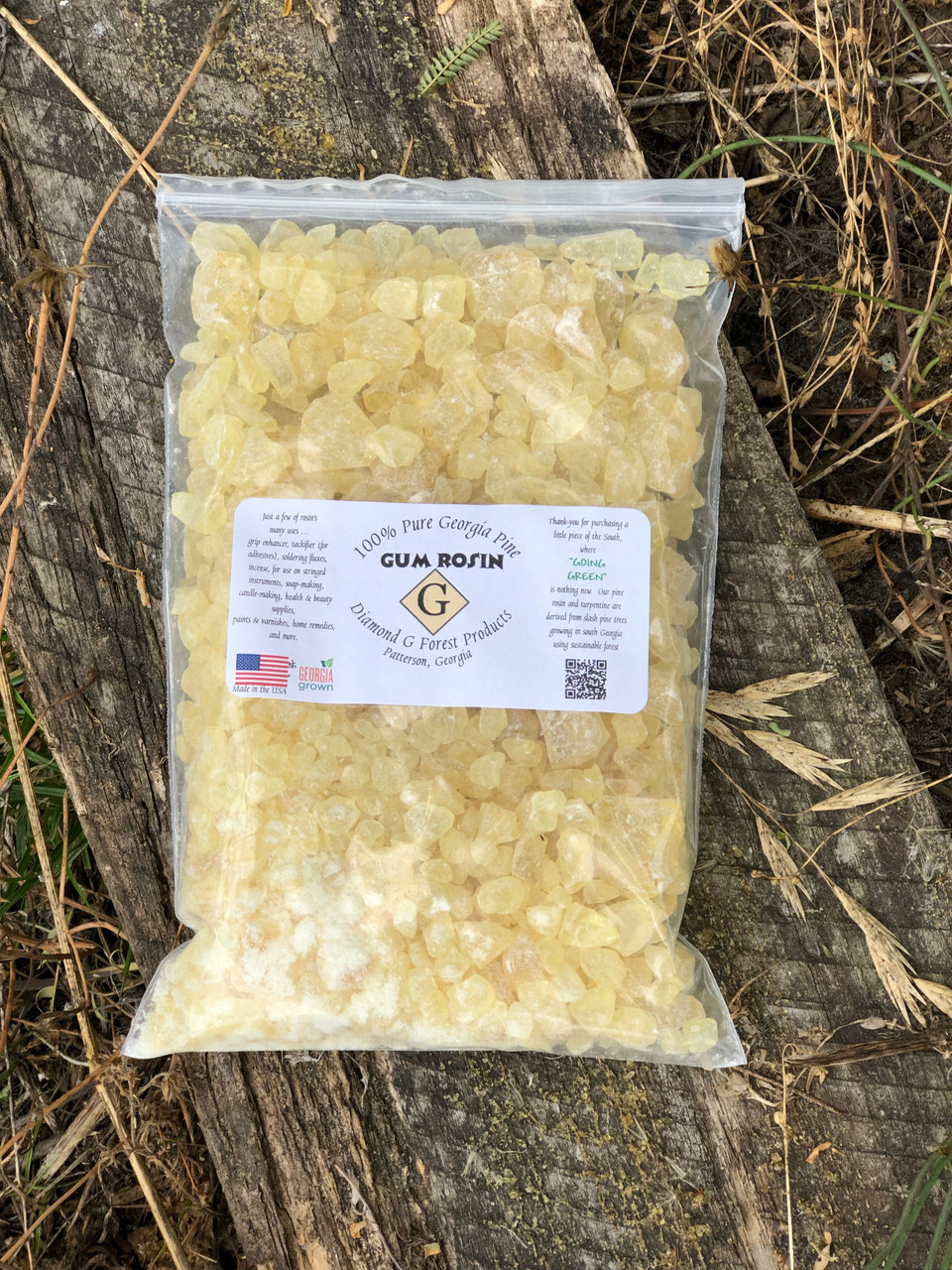 Rock Style Pine Gum Rosin - Diamond G Forest Products