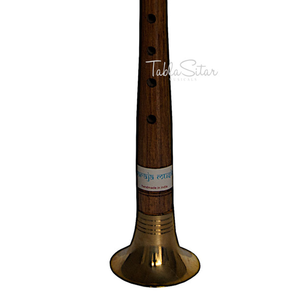 buy TSM shehnai for sale, sheesham wood, natural color, brass reeds