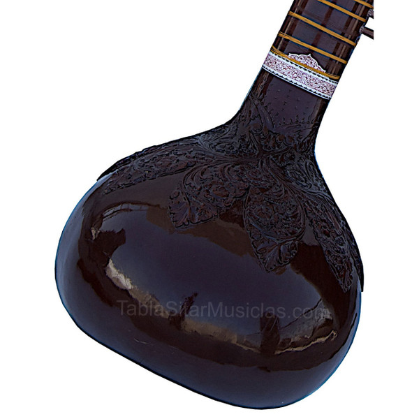 sitar to buy online, Double Toomba, Full Decorated, Angur Patta, buy ...