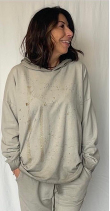 Glitter Hoodie in Fango | ITALIAN LUXE | @alibiOnline