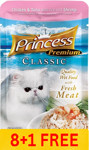 Princess Premium Pouch Chicken & Tuna With Rice and Shrimp