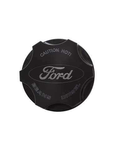 Ford Power Stroke Anodized Push On Radiator Cap Cover - New Round - MK3 ...