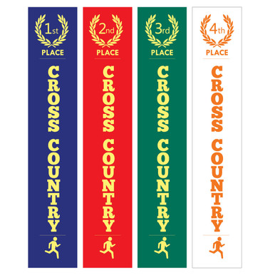 Cross Country Place Ribbons - Pack of 25 (1st to 10th)