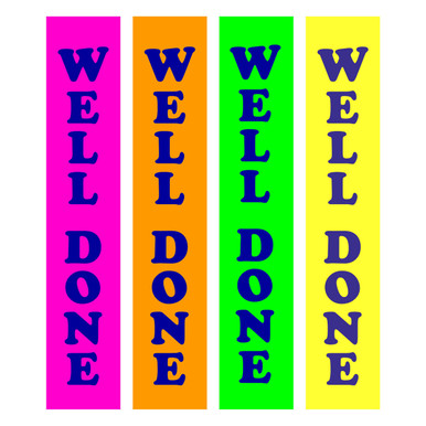 Well Done Ribbons - Pack of 100