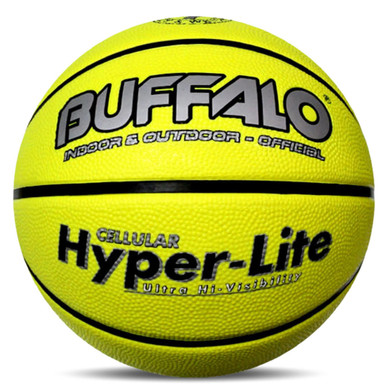Buffalo Sports Hyper-Lite Cellular Rubber Basketball Neon Yellow