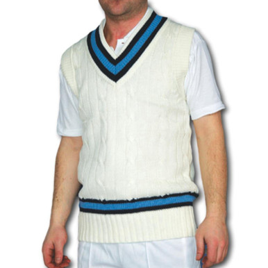 Buffalo Sports Cricket Vest - Sky Navy