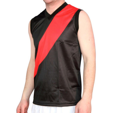 Aussie Rules Guernsey - Black Red