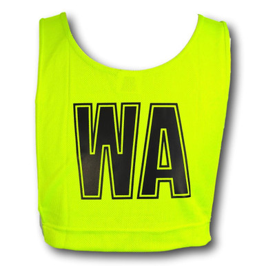 Buffalo Sports Netball Bib Set Neon Yellow/Black