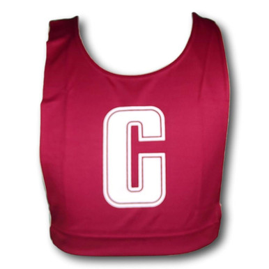 Buffalo Sports Netball Bib Set Maroon/White