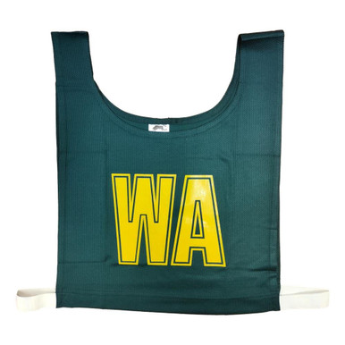 Buffalo Sports Netball Bib Set Bottle Green/Gold
