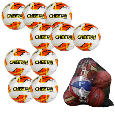 Cheetah Sports Classic Soccer Ball 10 Pack