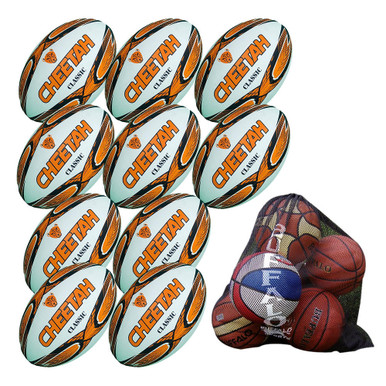 Cheetah Sports Classic Rugby League Ball 10 Pack