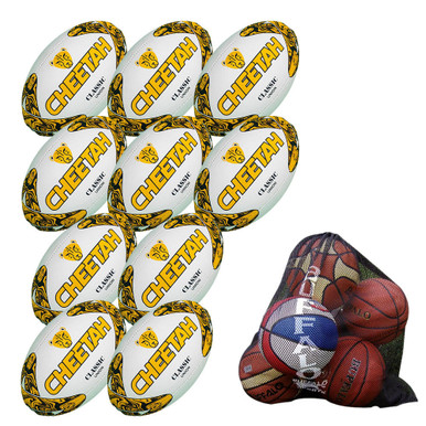 Cheetah Sports Classic Rugby Union Ball 10 Pack