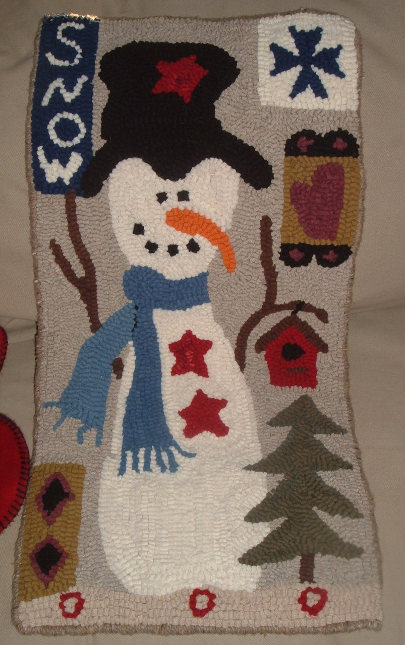Snowman Sampler - Breezy Ridge Rugs
