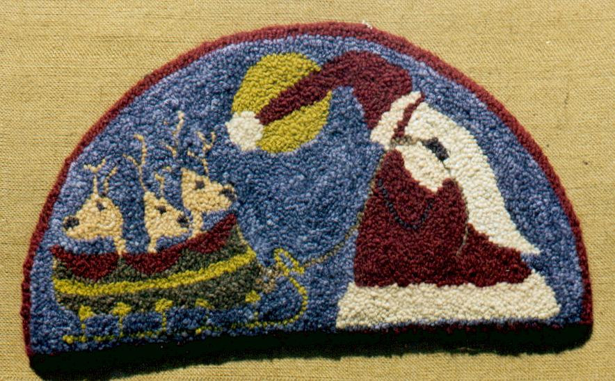 Santa & Reindeer - Breezy Ridge Rugs