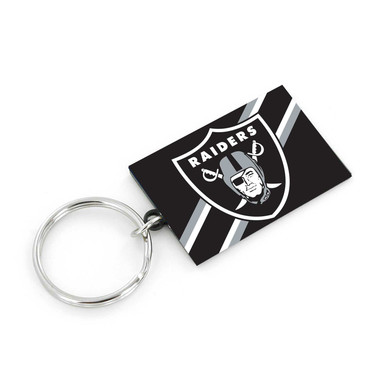 LAS VEGAS RAIDERS STRIPED KEYCHAIN