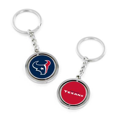 HOUSTON TEXANS (LOGO/WORDMARK) SPINNING KEYCHAIN