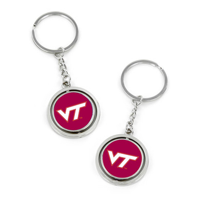 VIRGINIA TECH SPINNING KEYCHAIN