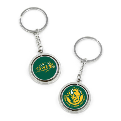 NORTH DAKOTA STATE SPINNING KEYCHAIN