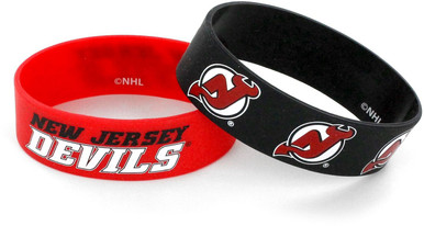 NEW JERSEY DEVILS WIDE BRACELETS (2 PACK)