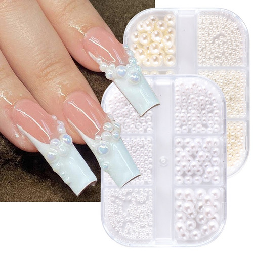 Pearl Nail Art Beads (Set) (N6039 6ZZ)