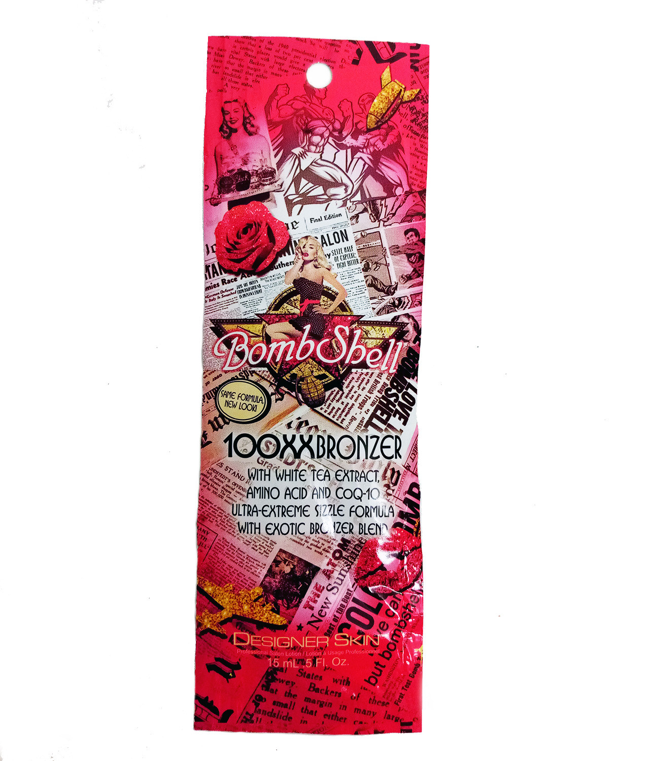 Designer Skin BOMBSHELL 100XX Ultra Extreme Sizzle Bronzer - .5 oz. Packet