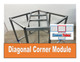 Outdoor KitchenDiagonal Corner Module with Sink/Countertop Support Kit