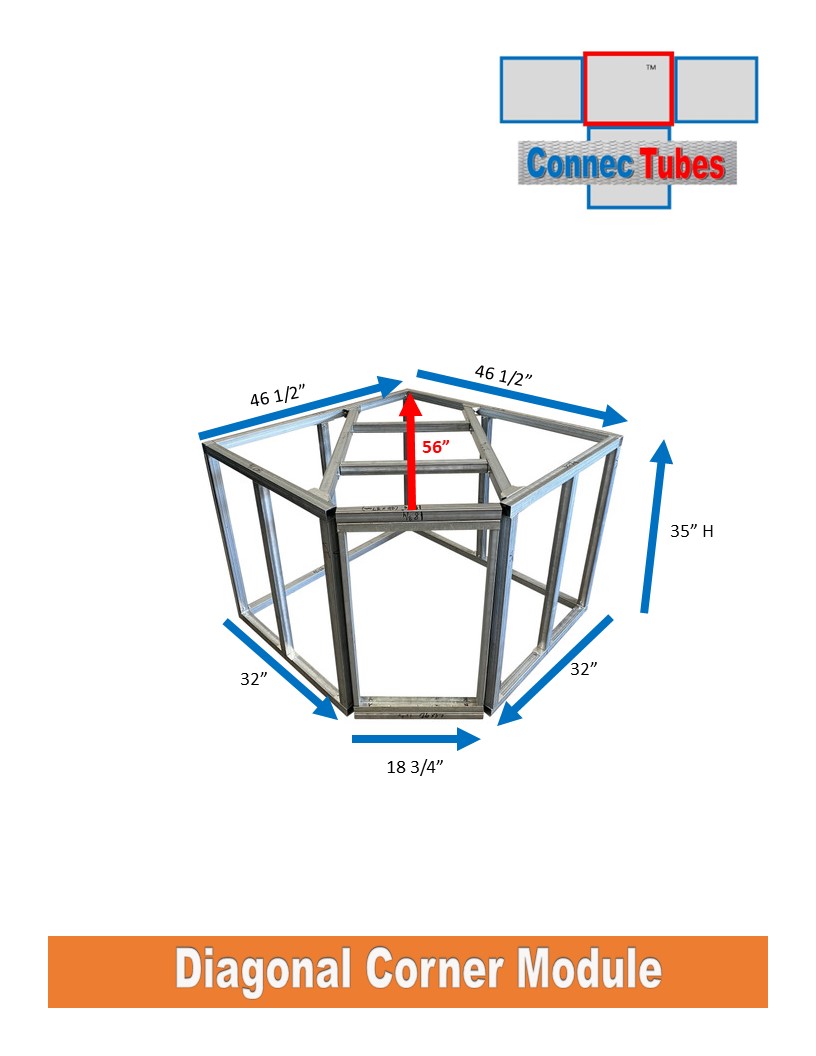 Outdoor KitchenDiagonal Corner Module with Sink/Countertop Support Kit