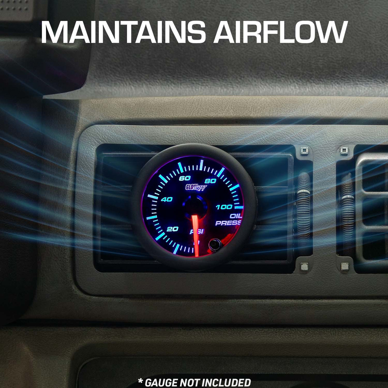 GlowShift | 3rd Generation 1987-1993 Ford Mustang Vent Gauge Pod