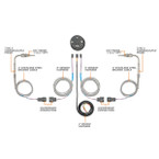 GlowShift | 10 Color Dual Digital Exhaust Gas Temperature Gauge