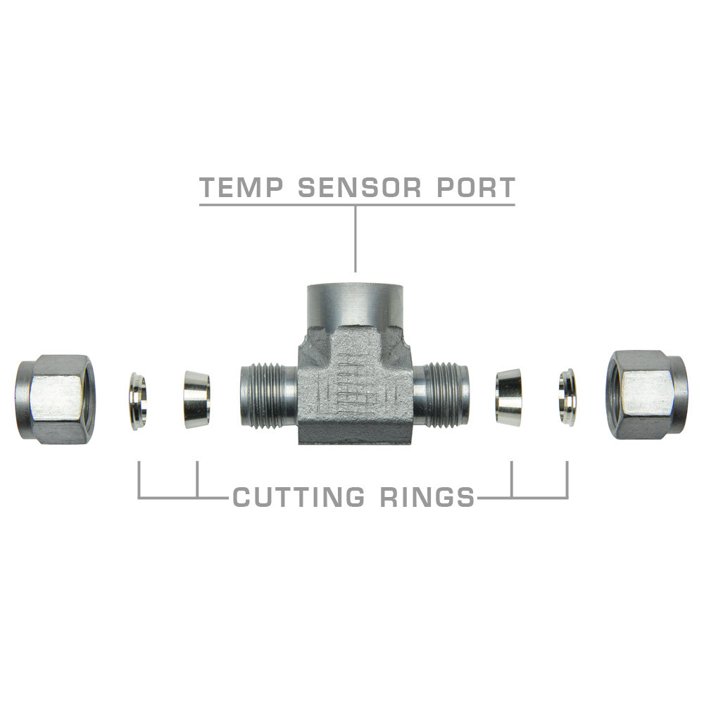 GlowShift | 3/8” Transmission Line T-Fitting Adapter For Powerstroke
