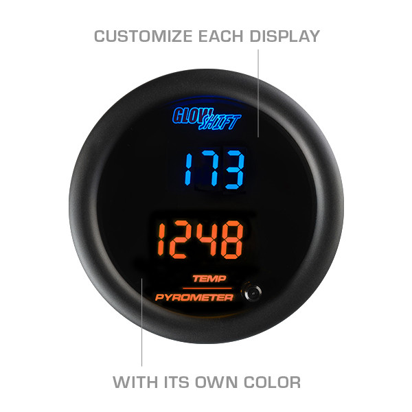 GlowShift | 10 Color Digital Dual Pyrometer EGT & Temperature Gauge