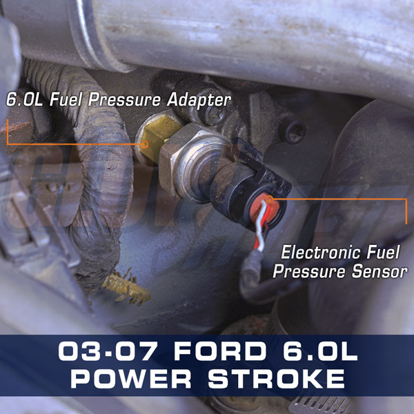 GlowShift | Fuel Pressure Thread Adapter for Ford 6.0L Power Stroke