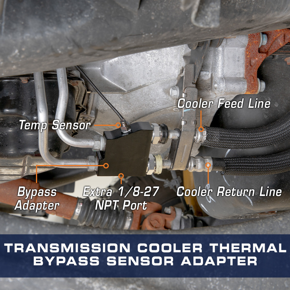 GlowShift | Transmission Cooler Thermal Bypass Adapter for Dodge Ram 68RFE